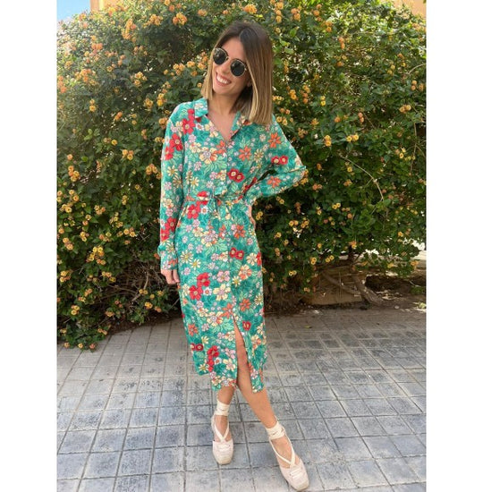 Vestido Dalia verde – EL ARMARIO DE TU HERMANA